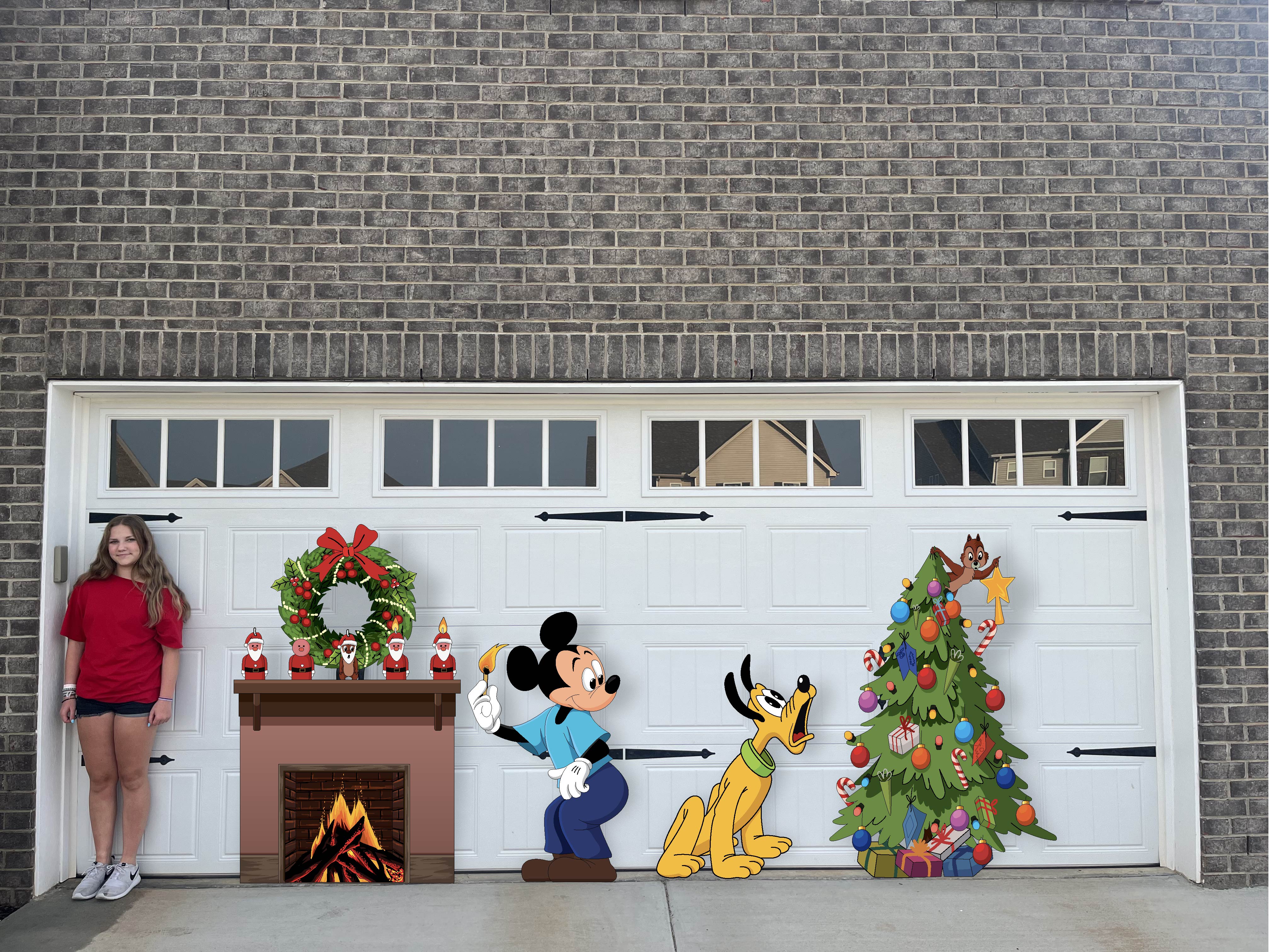 Classic Christmas movie cartoon dog and chipmunks 5ft tall – Foolish ...